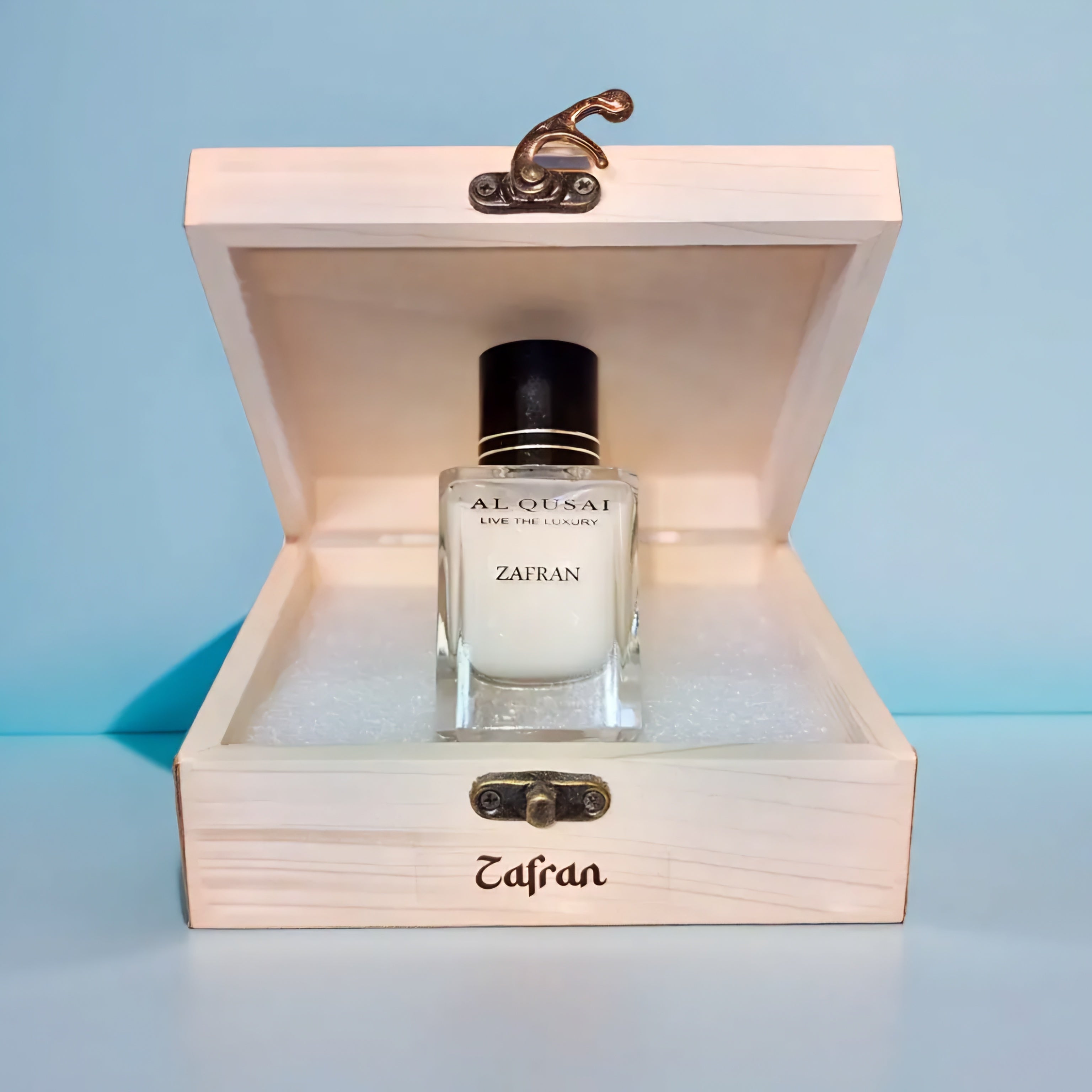 ZAFRAN PERFUME/PARFUM WATERBASED UNISEX 50ML (WITH WOODEN BOX) – Al Qusai