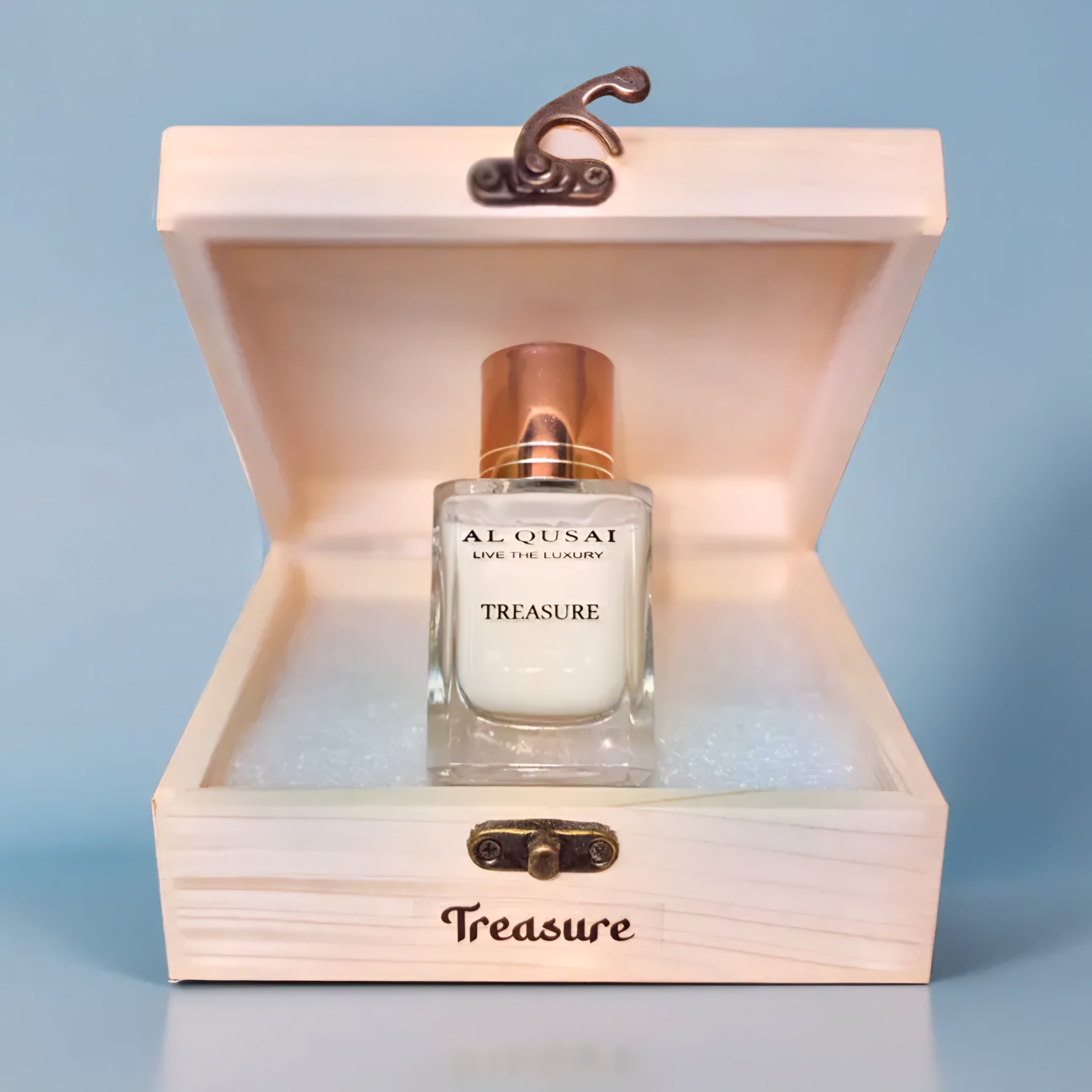 TREASURE PERFUME/PARFUM WATERBASED UNISEX 50ML (WITH WOODEN BOX) – Al Qusai
